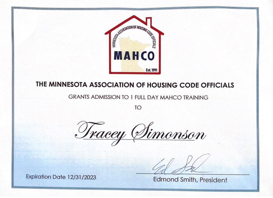 Minnesota Association of Housing Code Officials